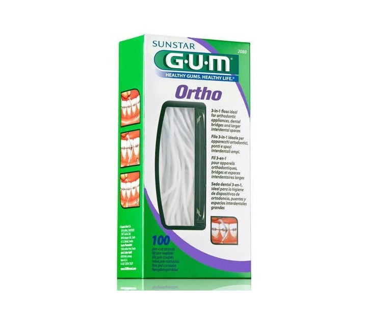 GUM Superfloss Ortho+ Floss 100 ks - Nazuby.eu